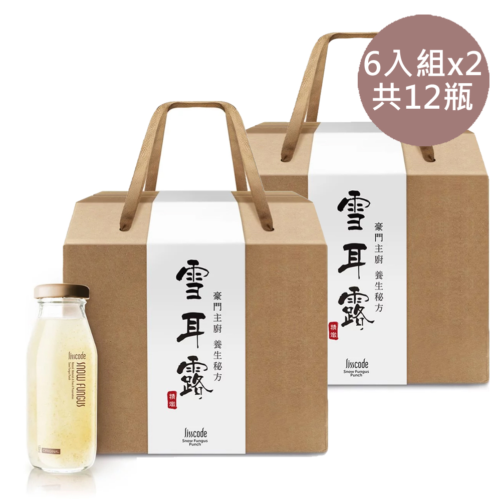 【Lisscode】有機雪耳露_6入組x2(190mlx12瓶)-momo購物網